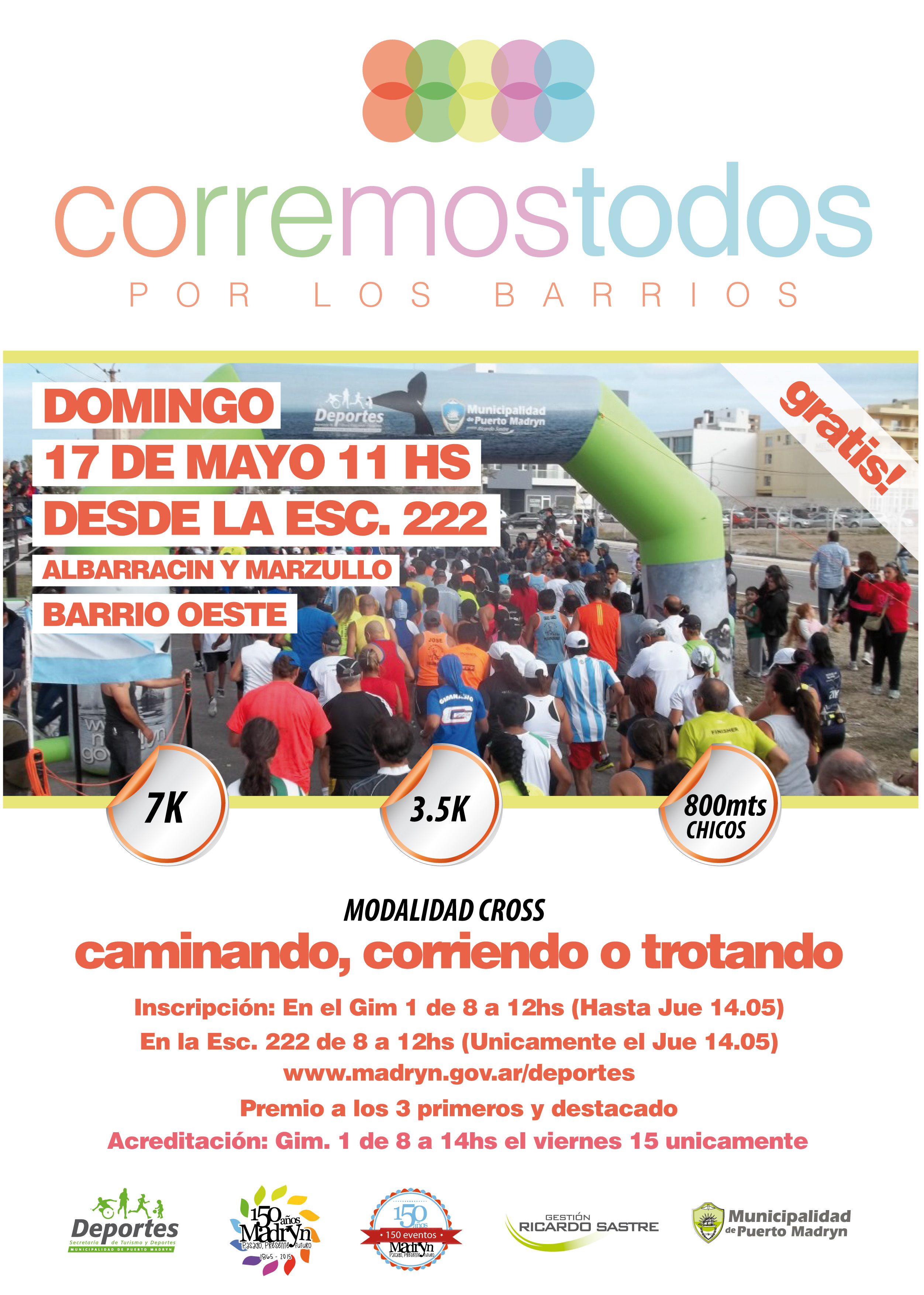 INVITAN A LA COMPETENCIA “CORREMOS TODOS POR LOS BARRIOS” : Turismo Madryn